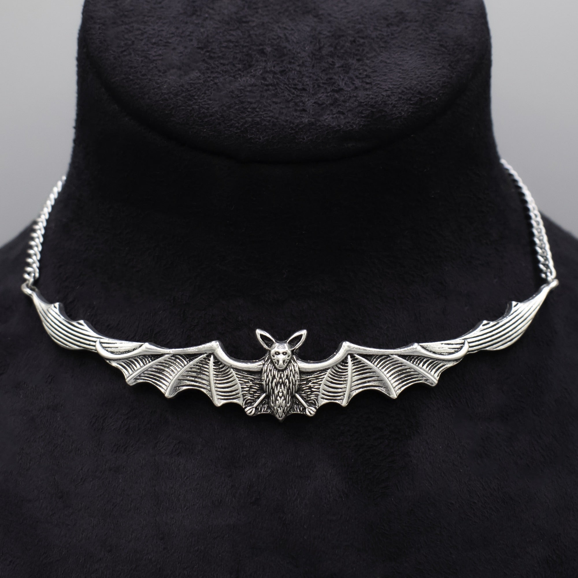 Luna Bat Gothic Choker Necklace | Stainless Steel Gothic Jewellery